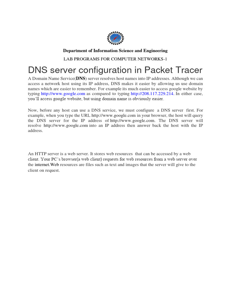 Cn 1 Sample Lab Programs Pdf Ip Address Domain Name System 