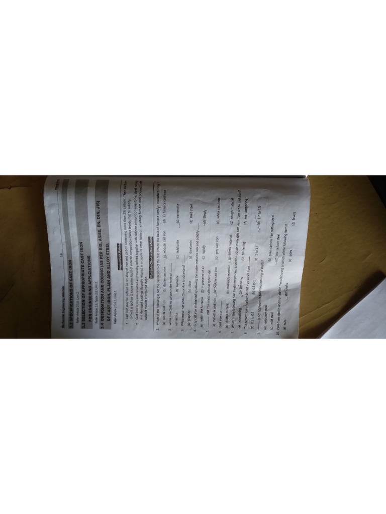 Assignment 3 .Classification of Cast Ion | PDF