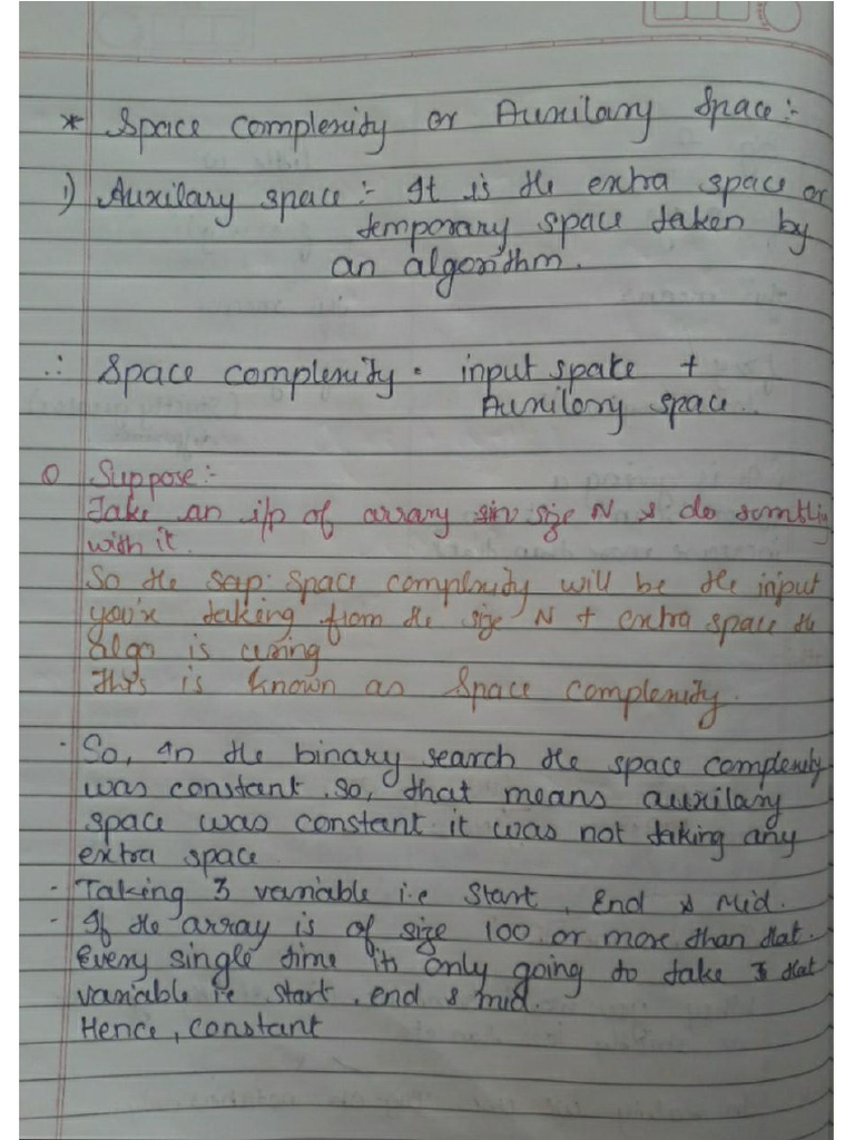 Space Complexity | PDF