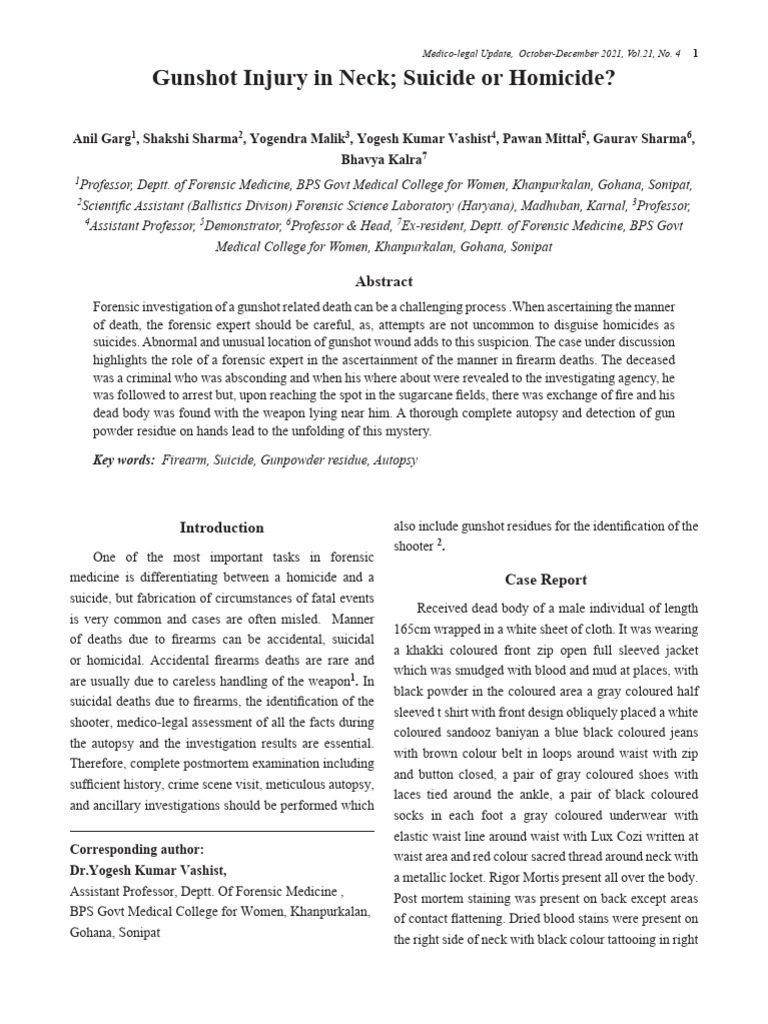 Ojsadmin, 1 | PDF | Autopsy | Forensic Science