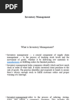 Inventory Management Notes | PDF