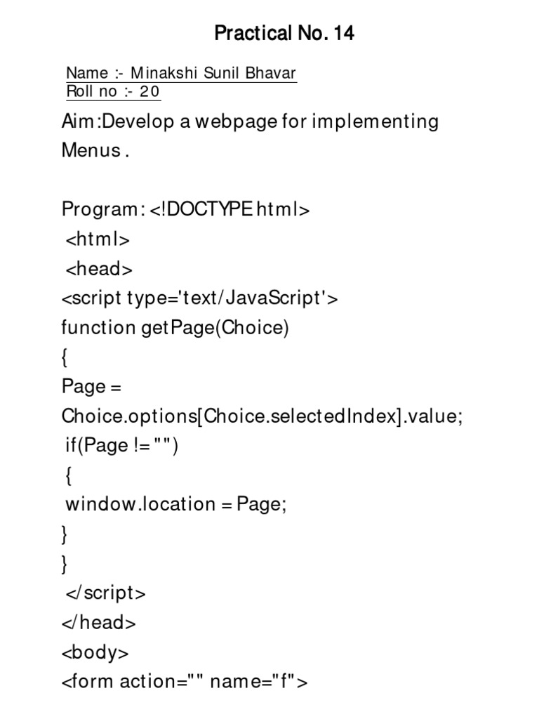 Css Pr. 14 Minu | PDF | Computers