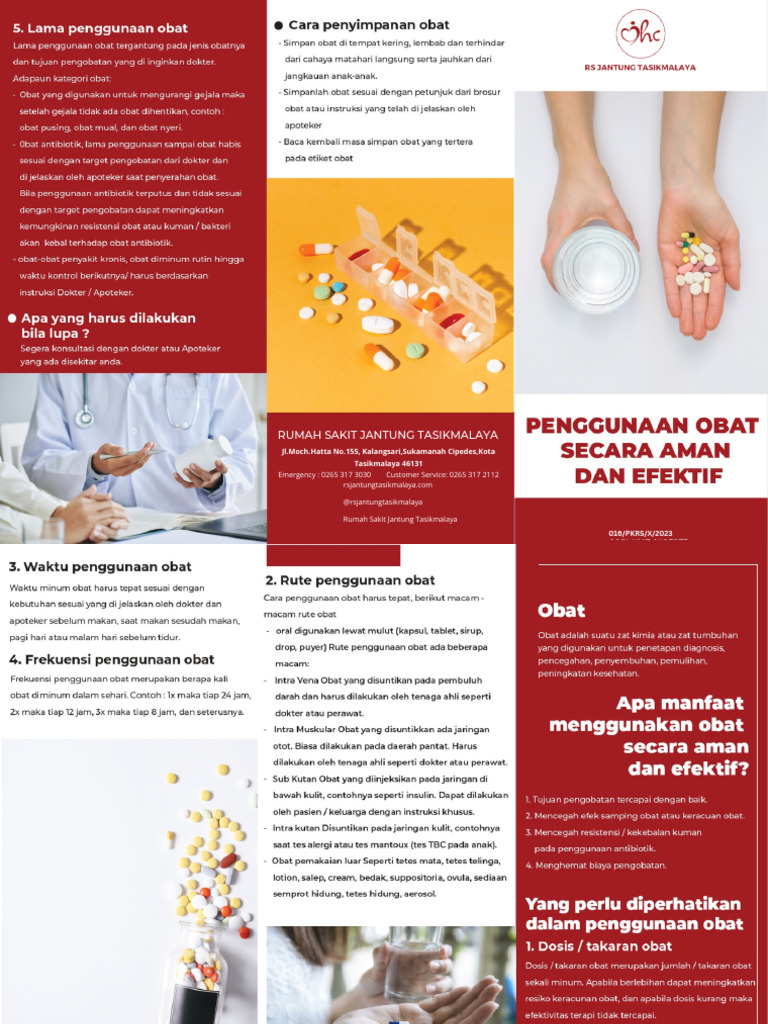 Leaflet Penggunaan Obat Yang Man Jhc Tasik | PDF