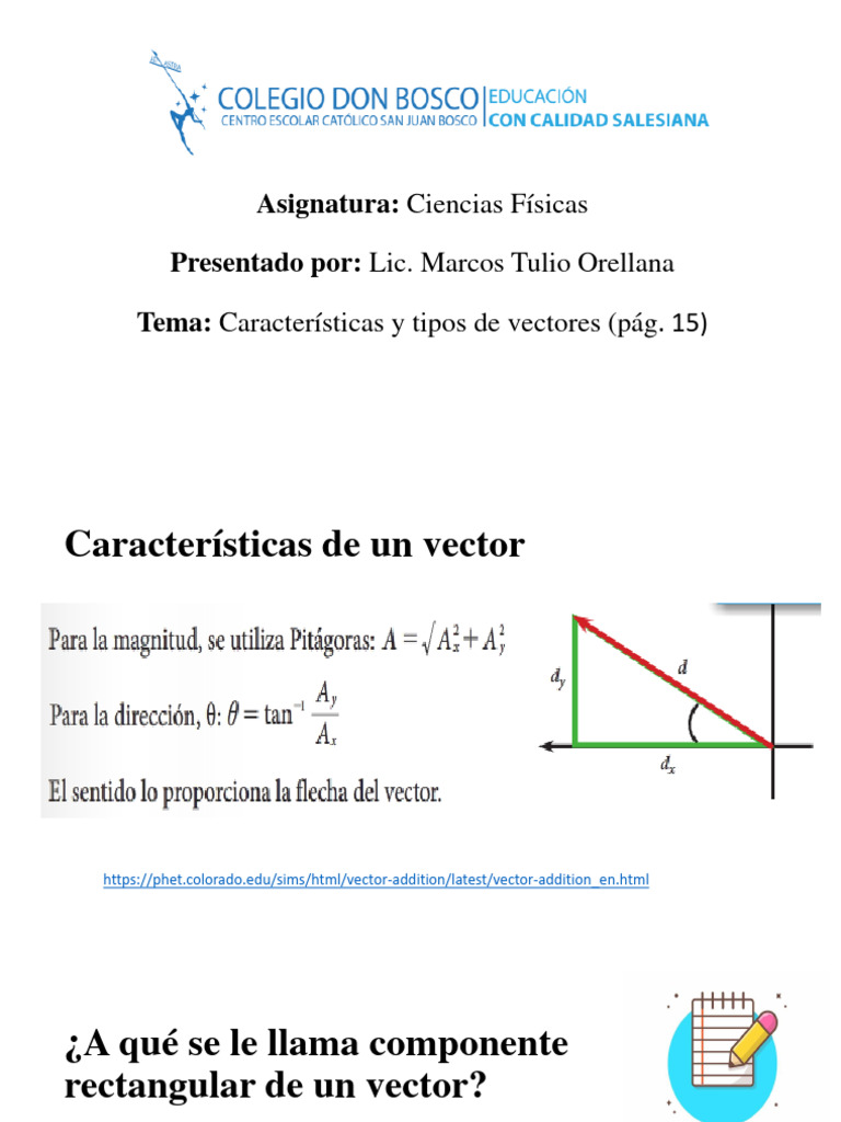 Tipos y Métodos de Vectores en Física | PDF