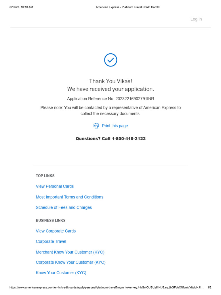 American Express - Platinum Travel Credit Card® | PDF