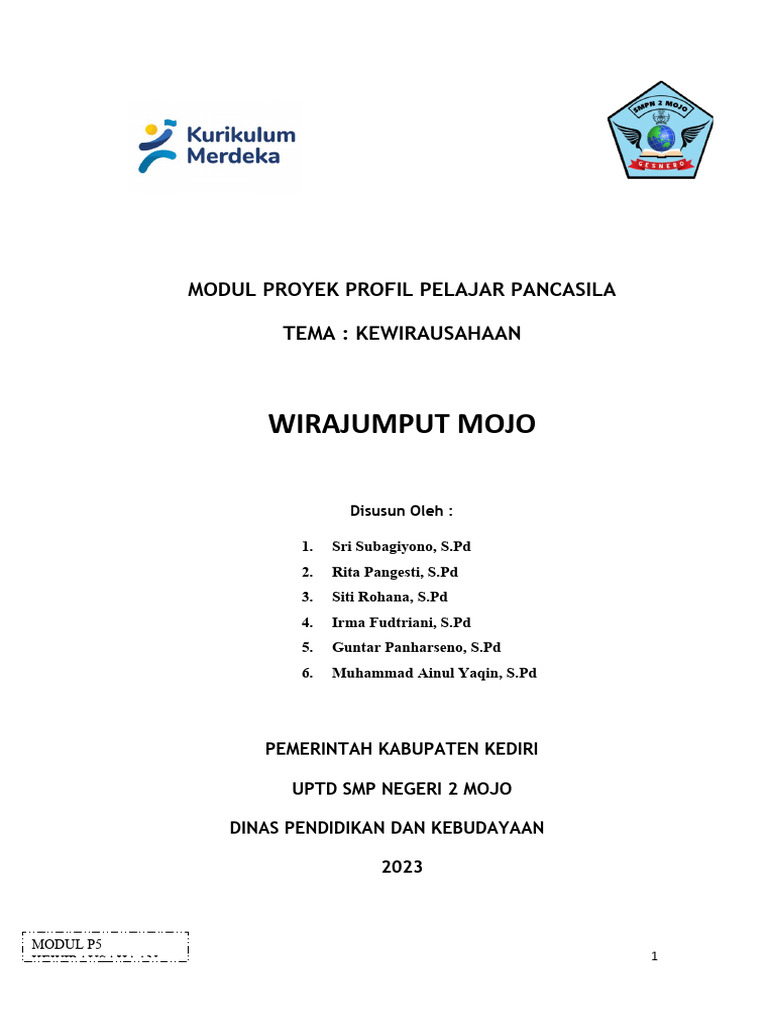 Modul p5 Kewirausahaan | PDF