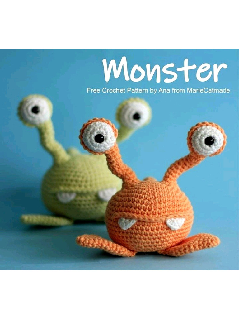 Monsters Patrón Crochet | PDF