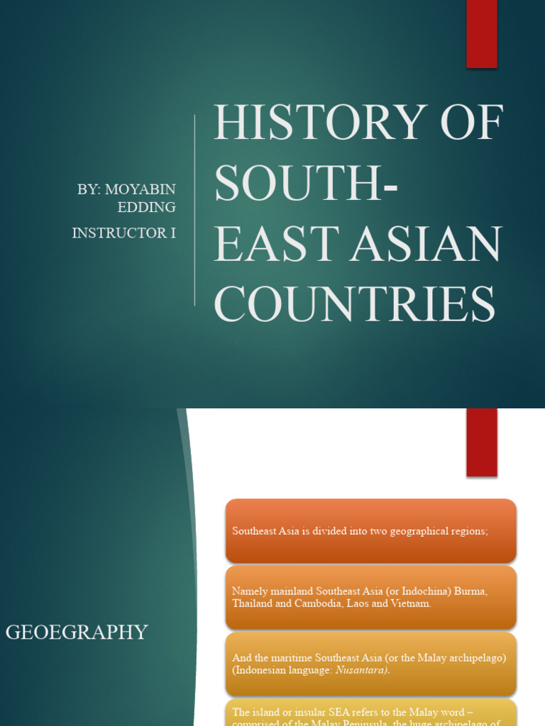 History and Cultre of South East Asia 1 | PDF | Southeast Asia | Asia