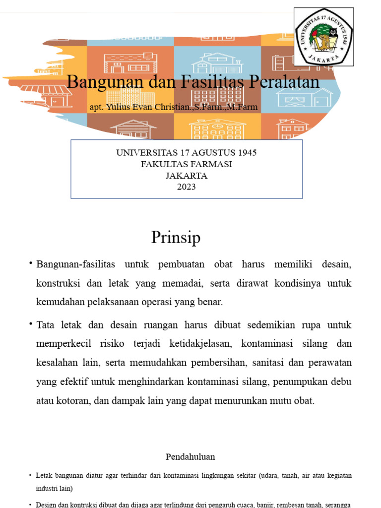 Pertemuan 4 - Bangunan Dan Fasilitas | PDF