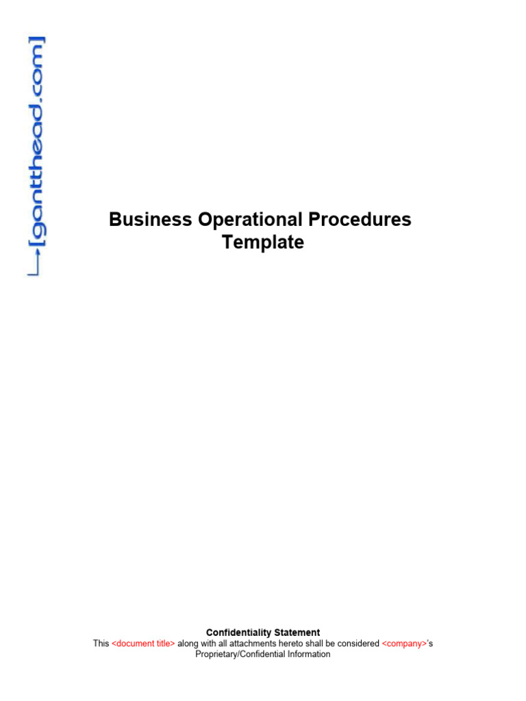 BOP Template | PDF | Information | Software