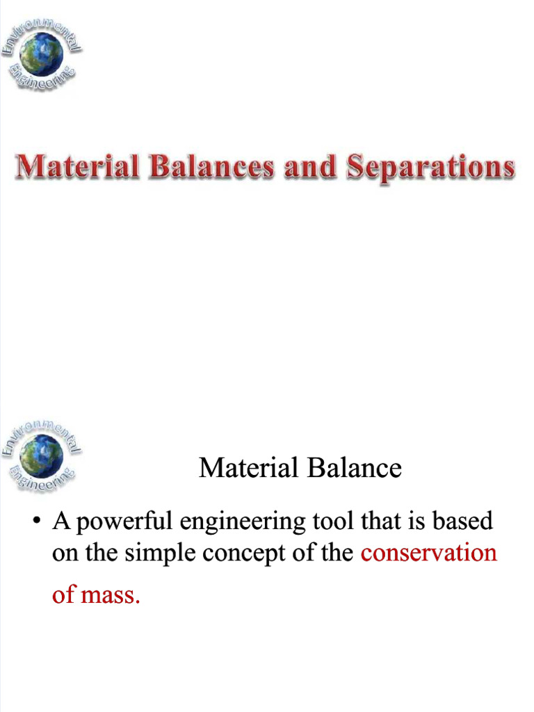PDF Material Balances and Separations | PDF | Teaching Methods & Materials