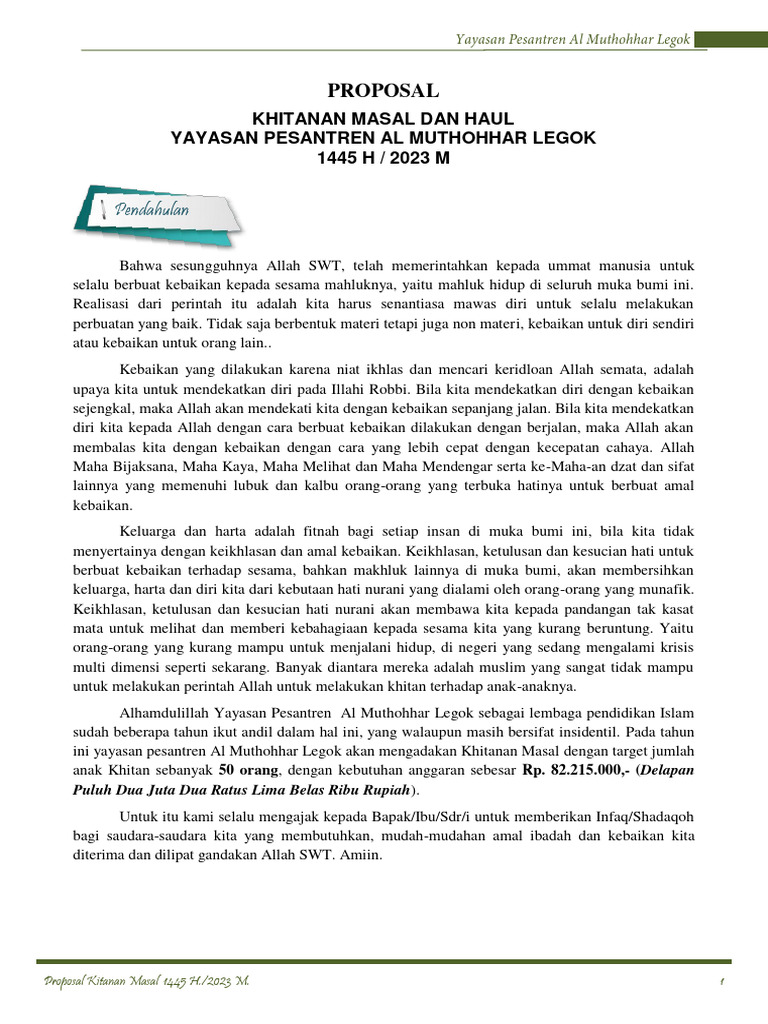 Proposal Umum | PDF