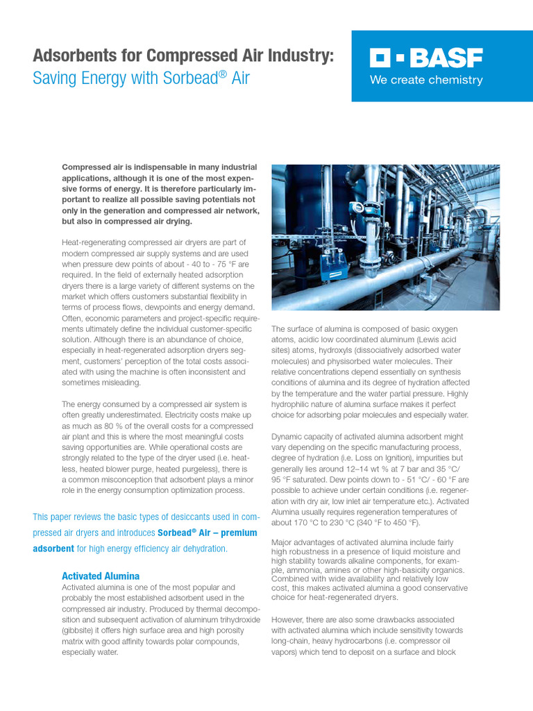 BASF SorbeadAir TechArticle | PDF | Adsorption | Zeolite