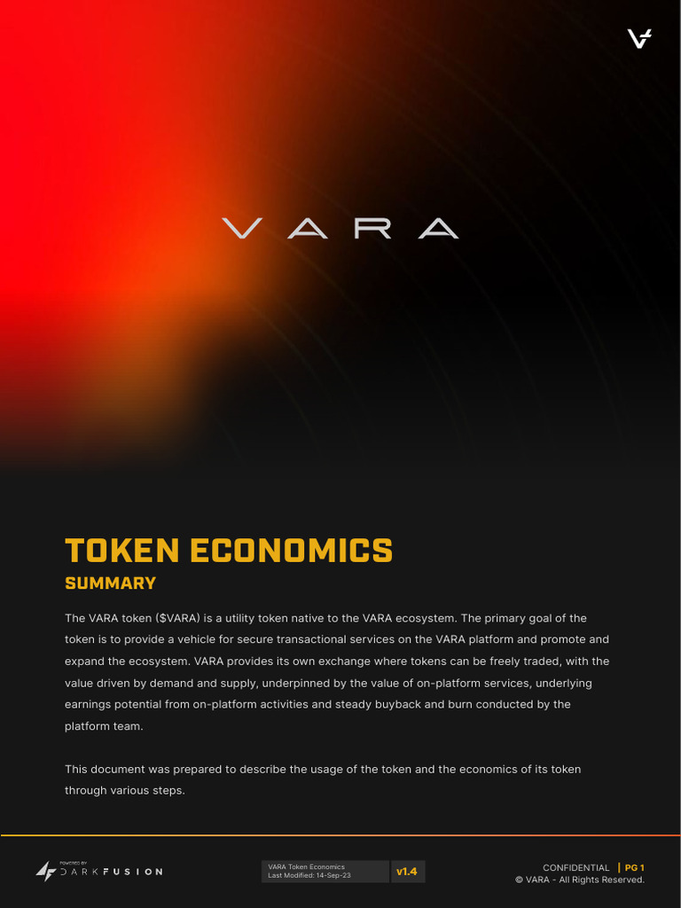 VARA WEB5 Ecosystem Tokenomics | PDF | Cryptocurrency | Bitcoin