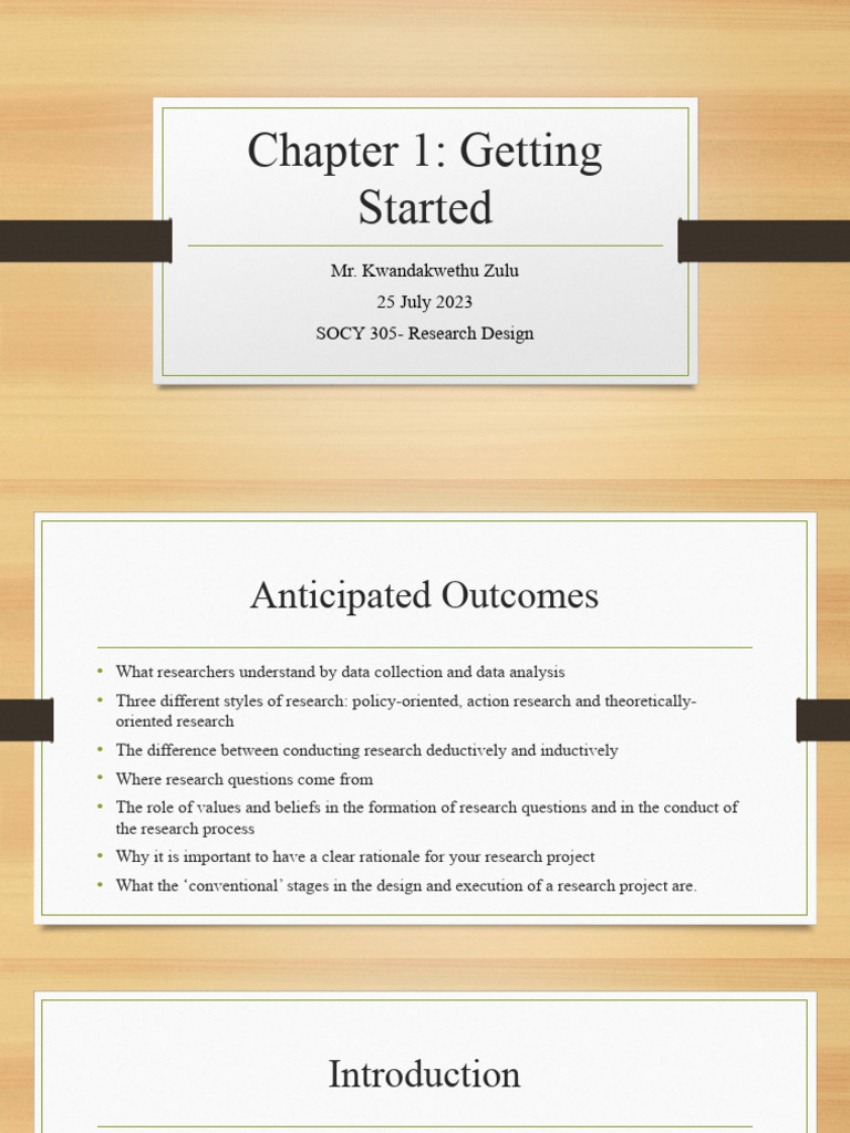 Chapter 1-Getting Started Slides | PDF | Theory | Hypothesis Chapter 1-Getting Started Slides | PDF | Theory | Hypothesis