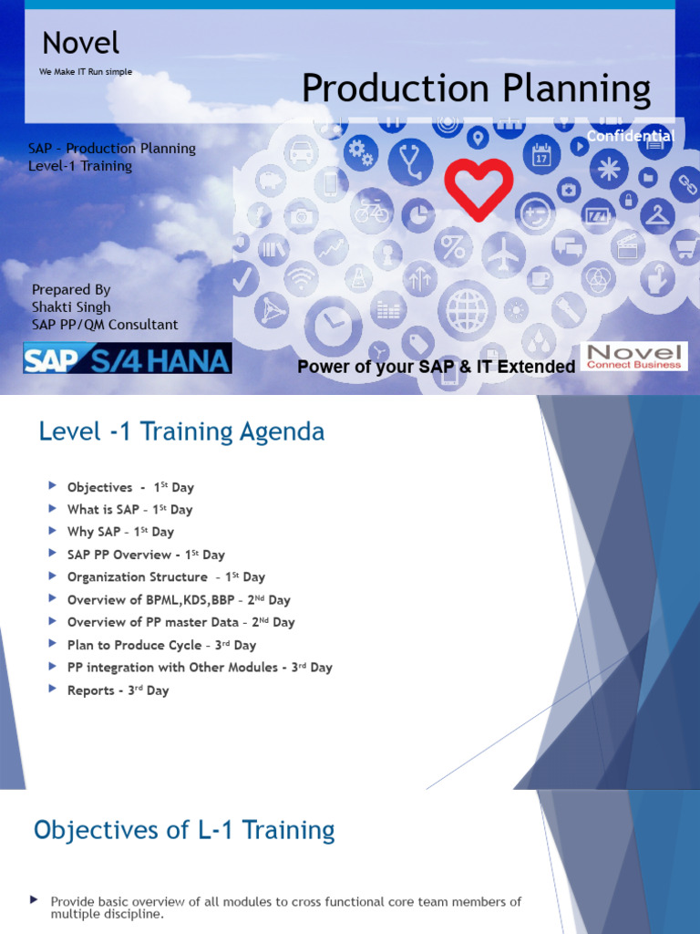 S4 HANA Shree Cement PP L1 Trainning | PDF | Cement | Enterprise Resource Planning