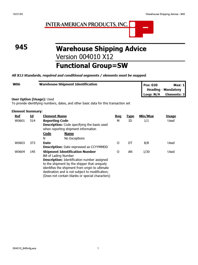Edi 945 | PDF | Computing