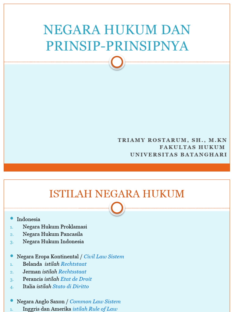 Negara Hukum | PDF