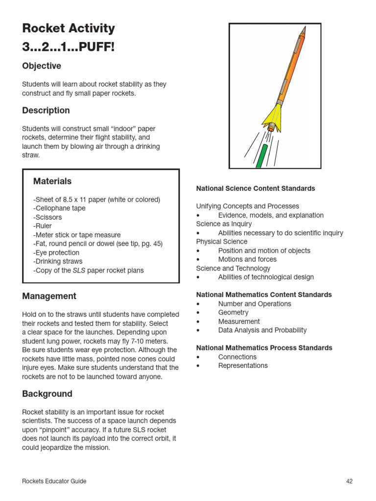 Rockets Guide 20 321 Puff | PDF | Rocket | Science