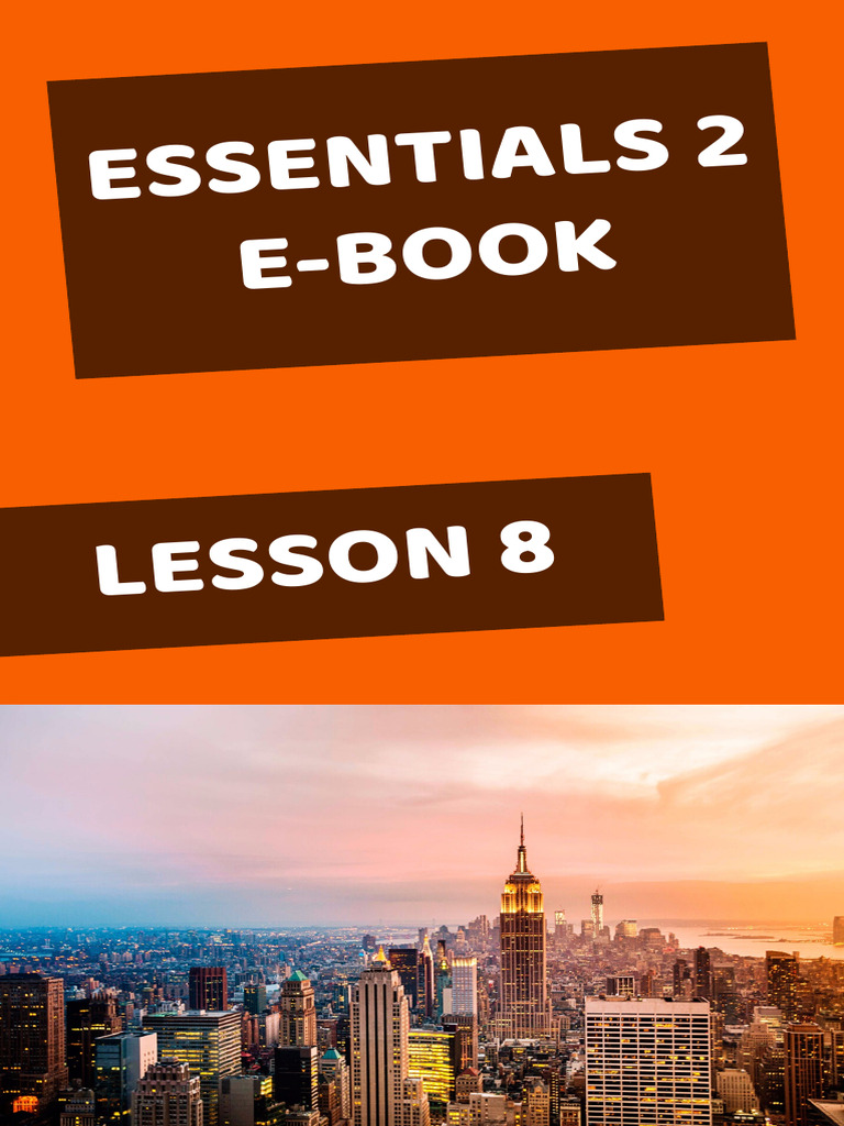 Essentials 2 - Lesson 8 | PDF | Softlines (Retail) | Fashion