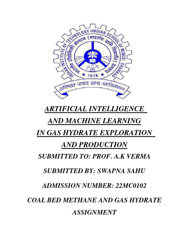 Machine Learning in Gas Hydrate Research | PDF | Methane | Sedimentary Rock