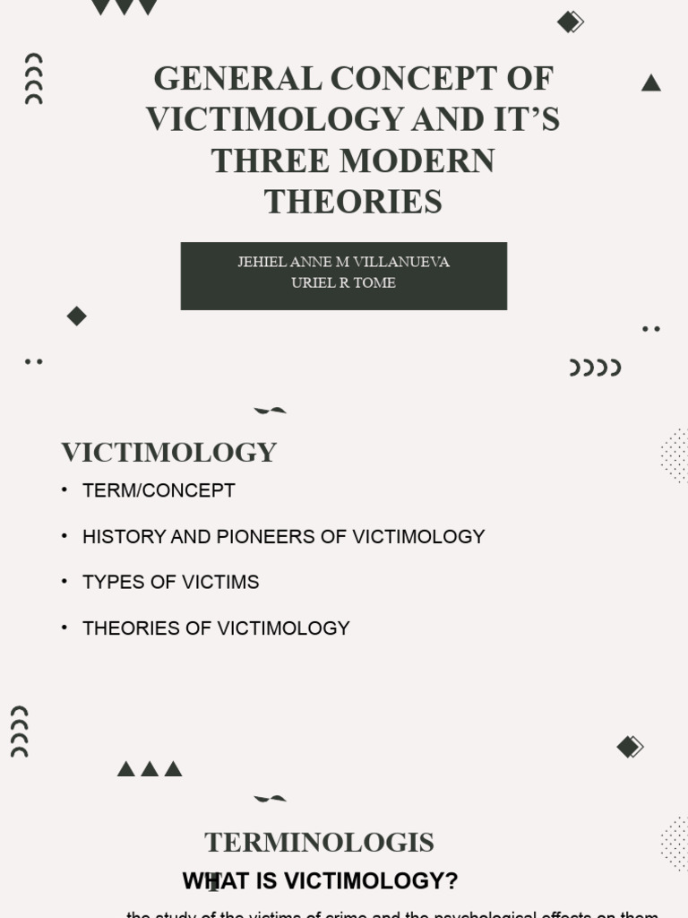 Victimology Report | Download Free PDF | Victimology | Criminology