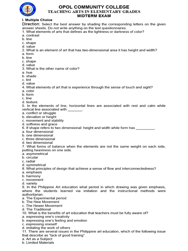 Midterm-Questionnaire - Teaching Arts | PDF | Motivational | Motivation