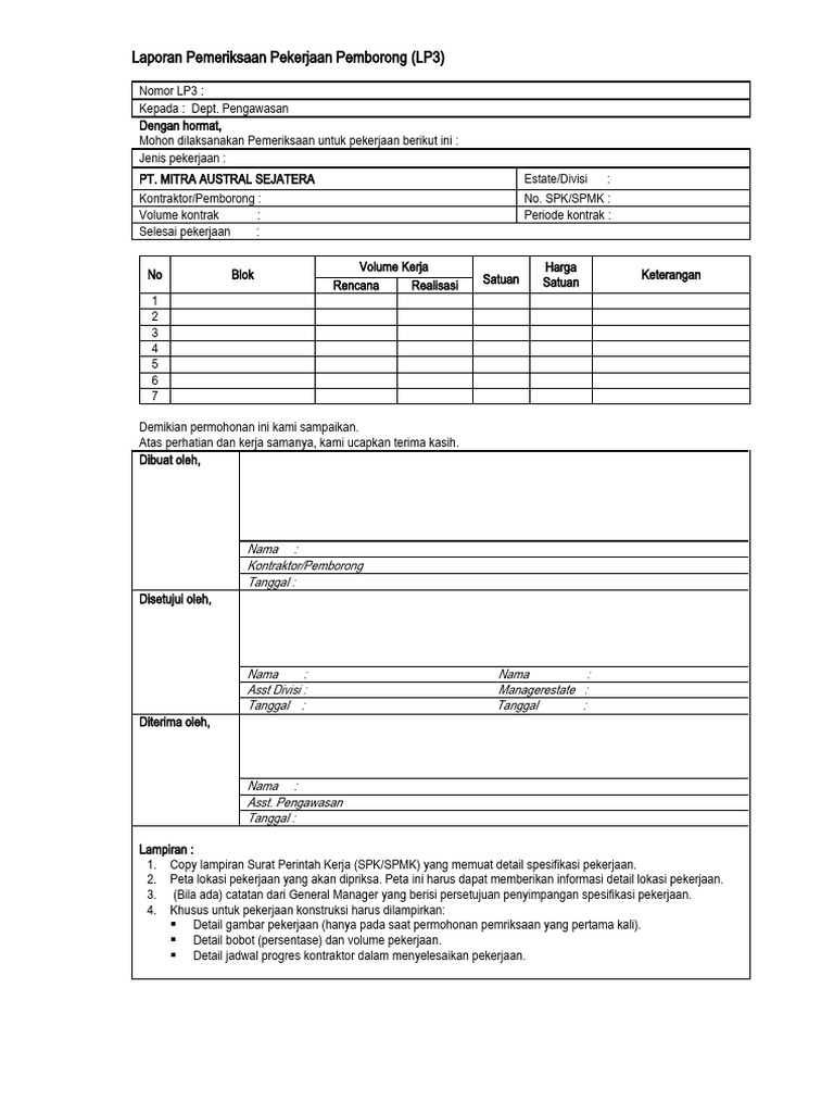 LP3 New PT. MAS - Rental | PDF | Griya & Taman