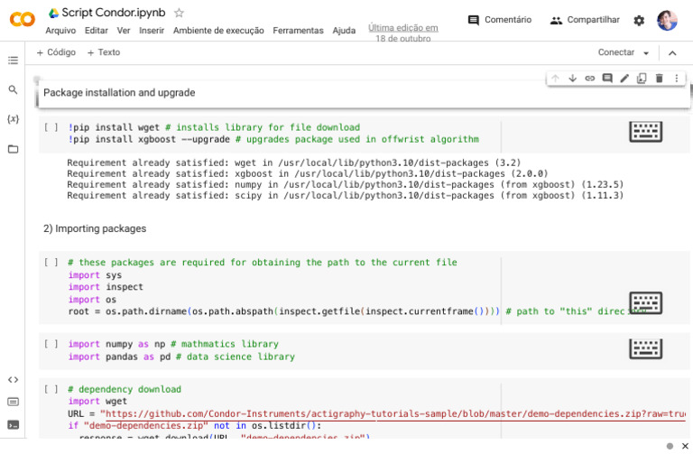 Script Condor - Ipynb - Colaboratory | Download Free PDF | Computer Science | Computer Architecture