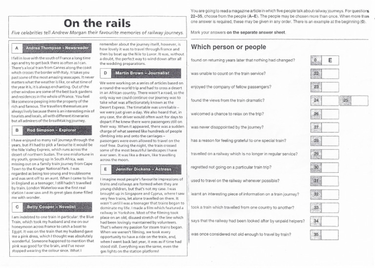 On The Rails | PDF