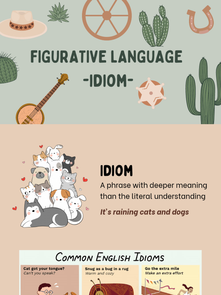 Figurative Language Idioms | PDF