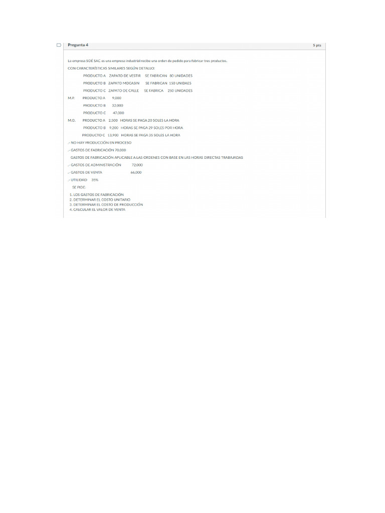 Pregunta 4 Contabilidad | PDF