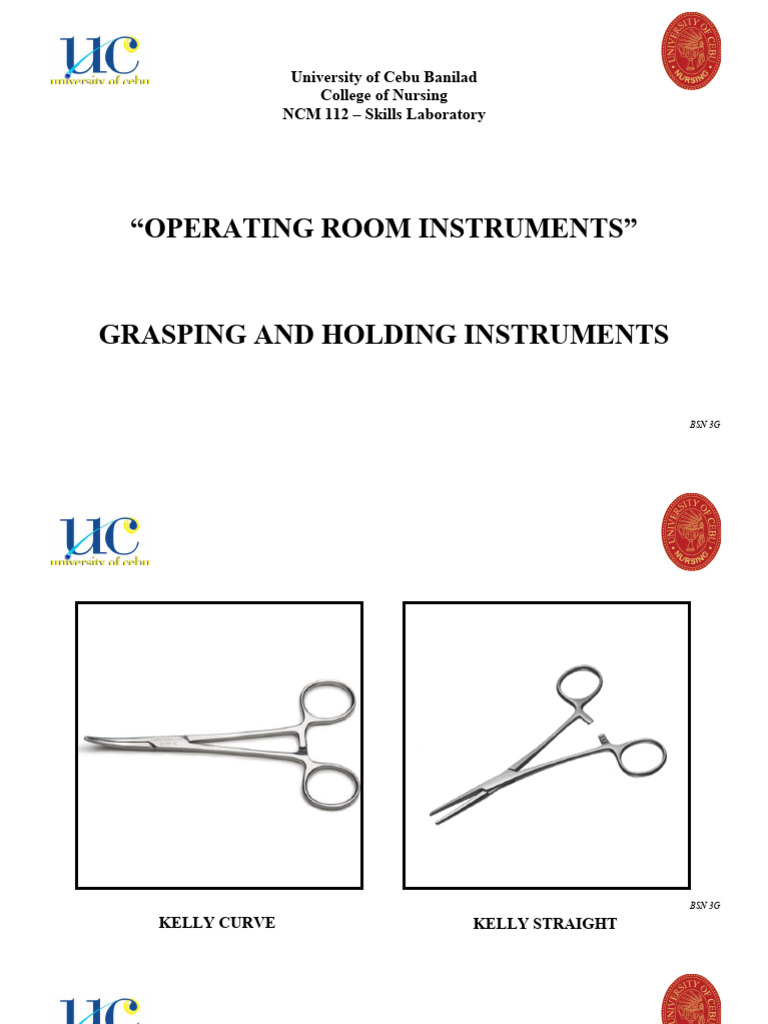 Grasping and Holding Instruments | PDF | Science & Mathematics