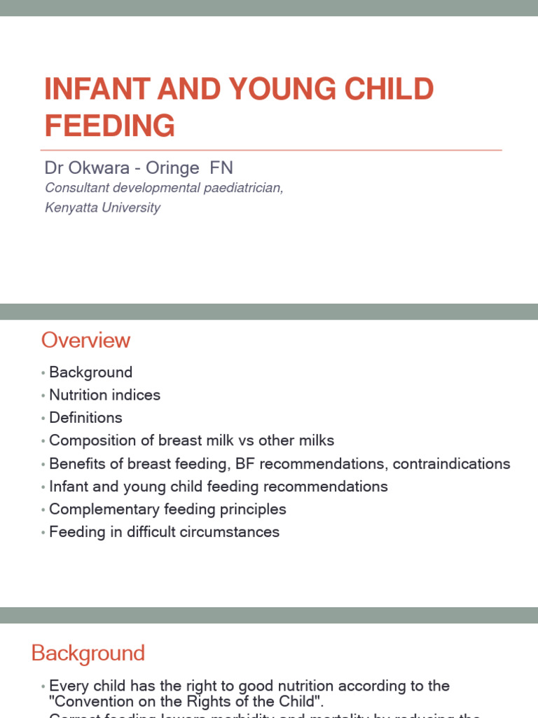 Infant and Young Child Feeding | PDF | Breastfeeding | Breast Milk