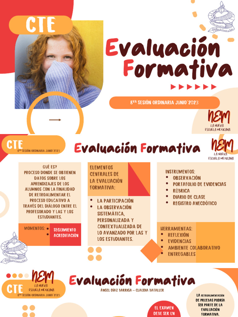 evaluación FORMATIVA. DIAGNOSTICA. ACREDITACIÓN CTE 8 JUNIO | PDF | Evaluación | Enseñando