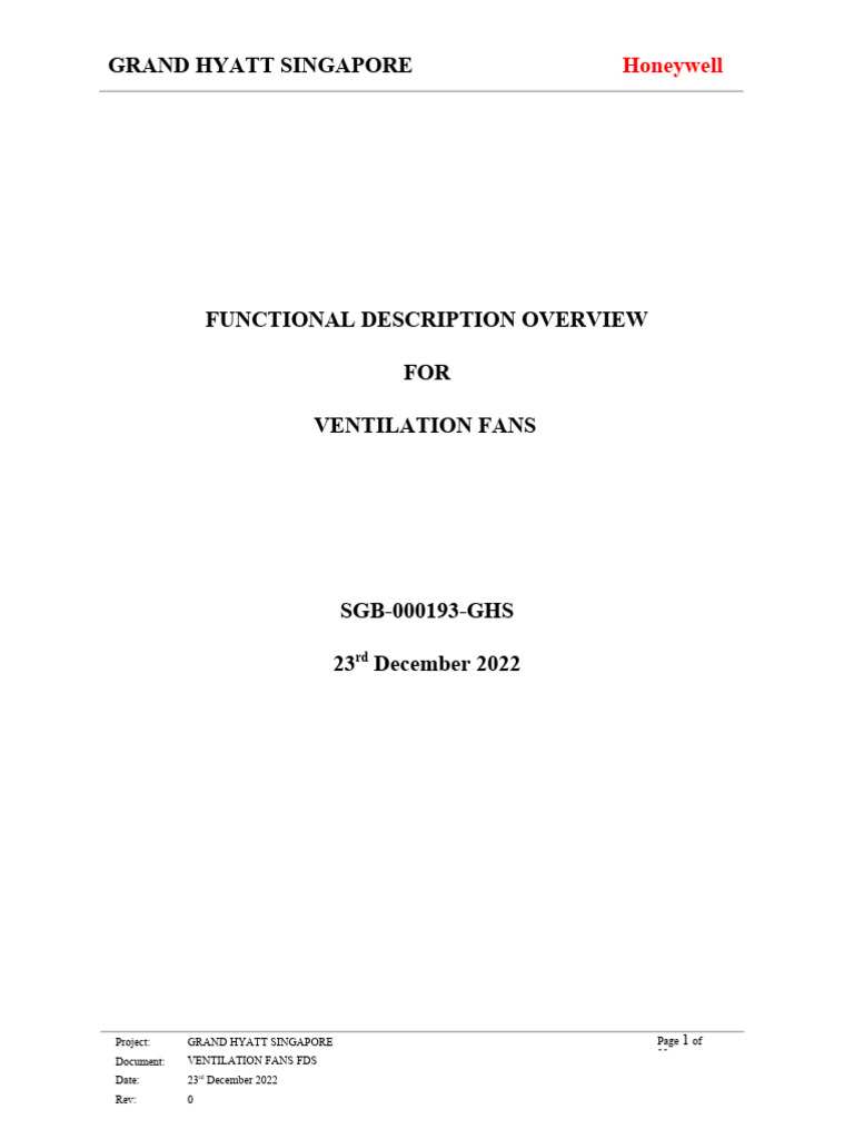 GHS Fans FDS Rev0 23-12-2022 | PDF | Electrical Engineering ...