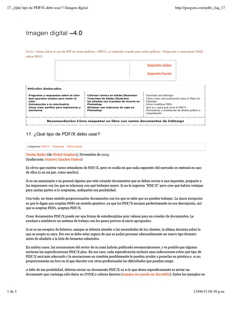 ¿Qué Tipo de PDF - X Debo Usar | PDF | Adobe Photoshop | Diseño de ...