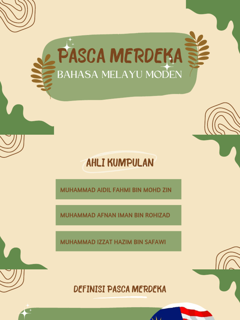 Pasca Merdeka Bahasa Melayu Moden | PDF