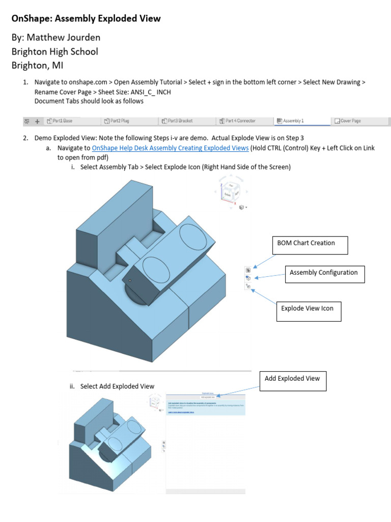 Tutorial Assembly Exploded View | PDF