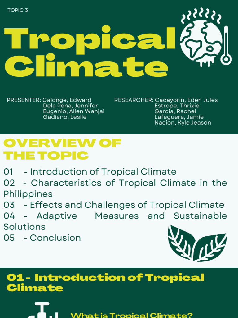 Tropical Climate PPT (2c) | PDF | Building Insulation | Tropical Cyclones