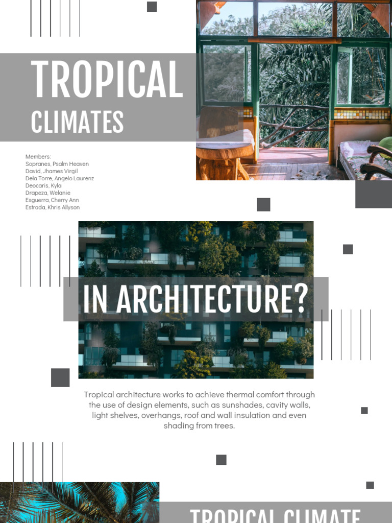 Group 6 Tropical Climates (2a) | PDF | Humidity | Efficient Energy Use