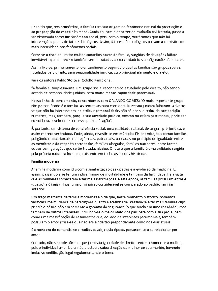 Familia Moderna e Tradicional | PDF | Família | Sociologia