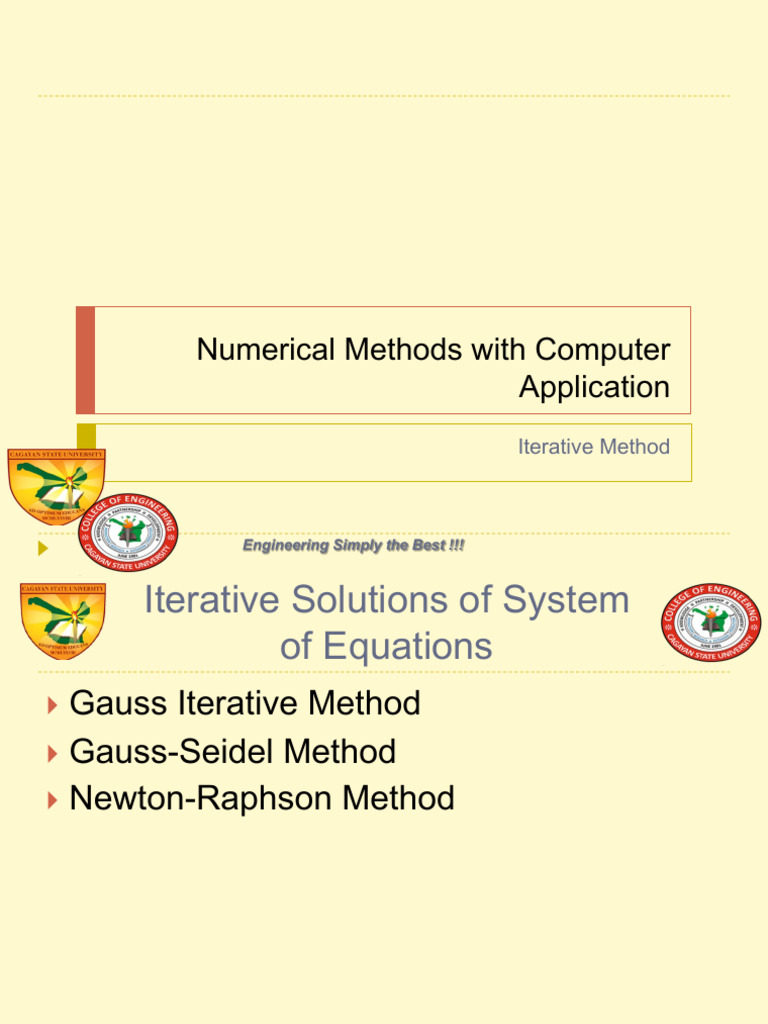 Notes 8 - GAuss Iterative | PDF