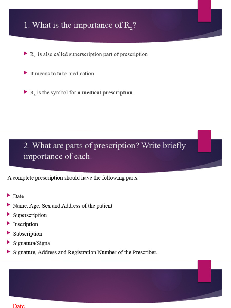 Prescription - Writing Part | PDF | Medical Prescription | Health Sciences