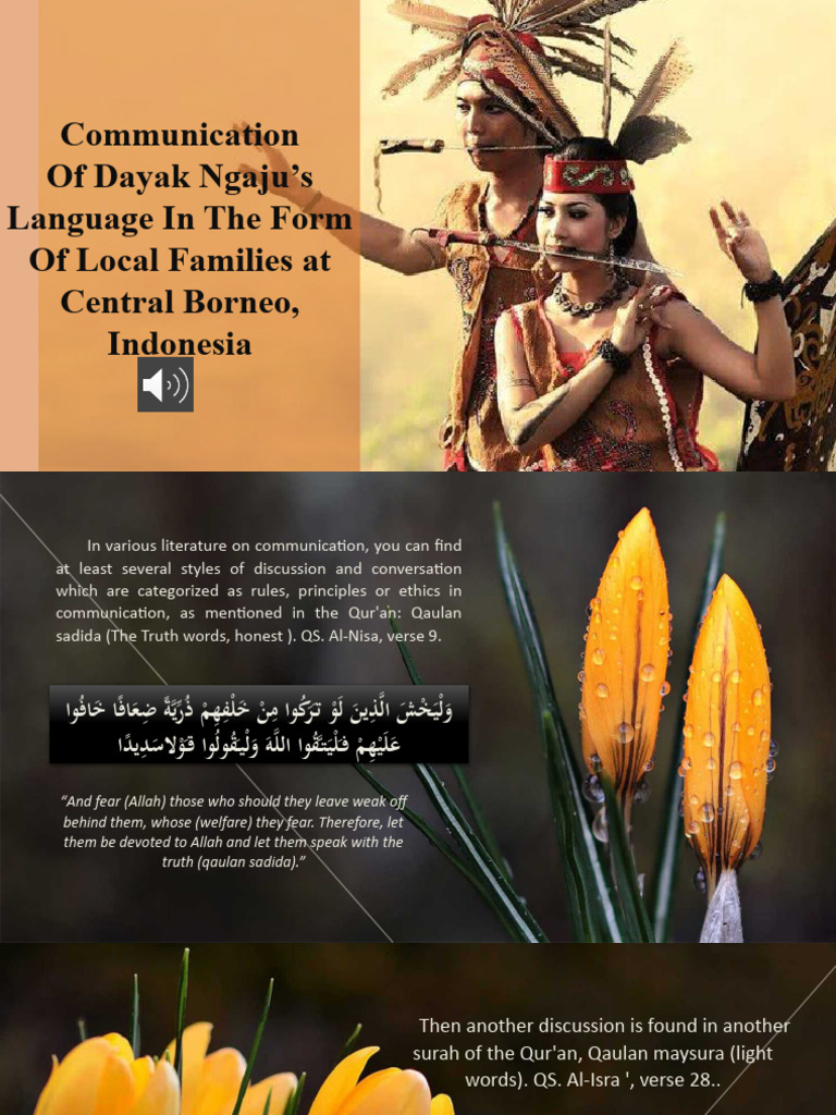 Dayak Ngaju Family Greetings | PDF | Communication | Human Communication