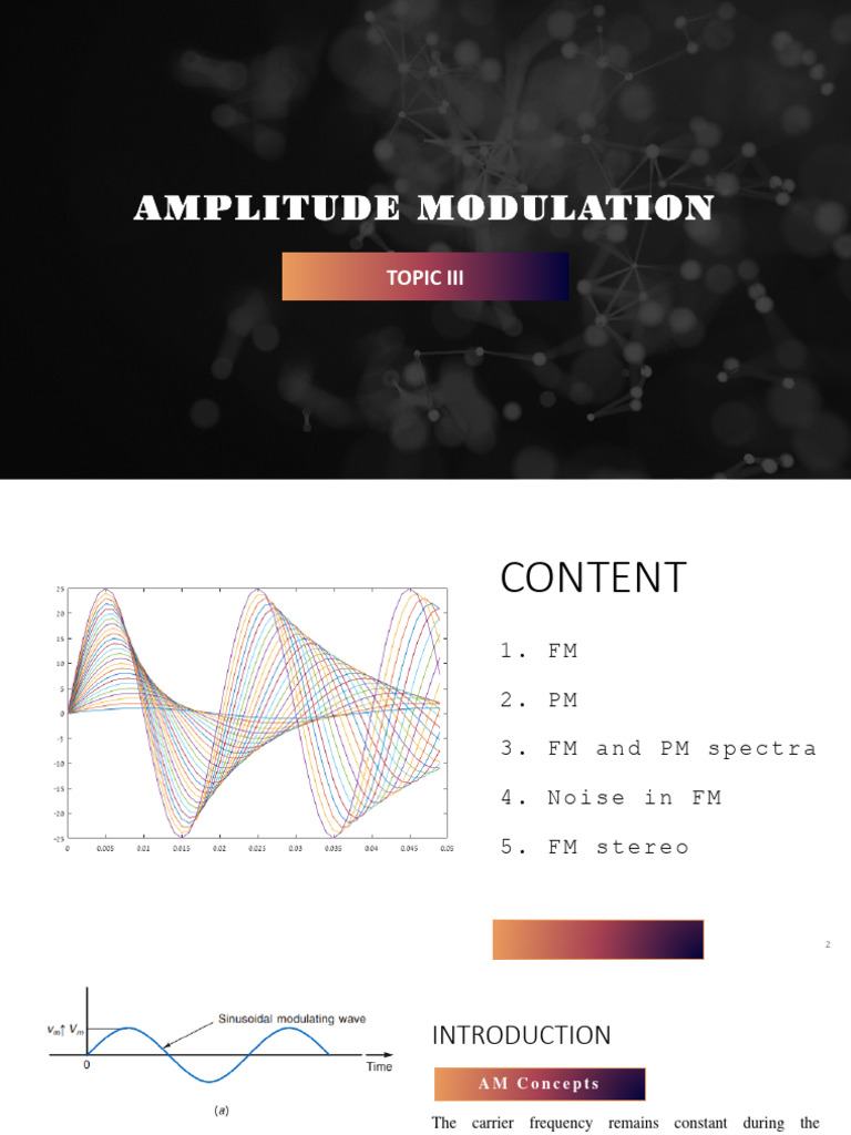 Foec Topic-Iii | PDF | Frequency Modulation | Modulation