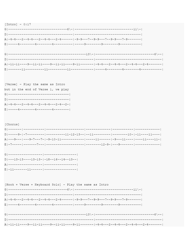 One Way Ticket Bass | PDF | Song Structure | Musical Forms