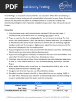 Visual Acuity Conversion Chart | PDF | Visual Acuity | Experimental ...