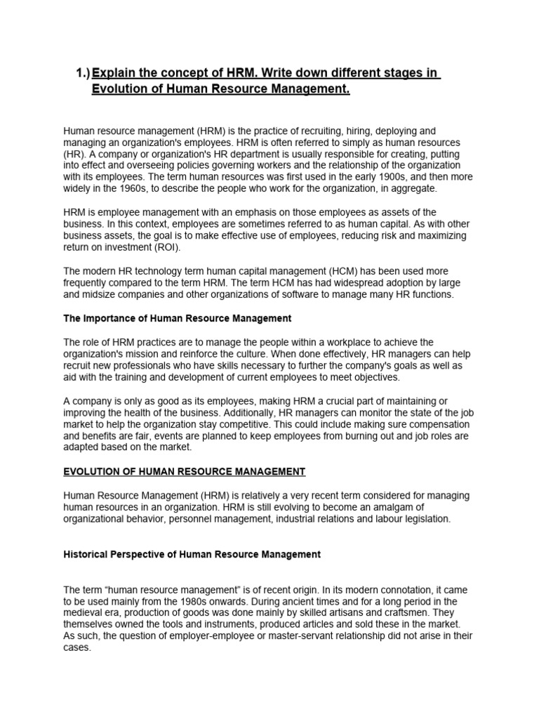 Human Resource Management | PDF | Human Resource Management | Human ...