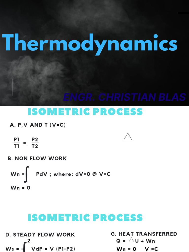Thermodynamic Process | PDF | Enthalpy | Heat